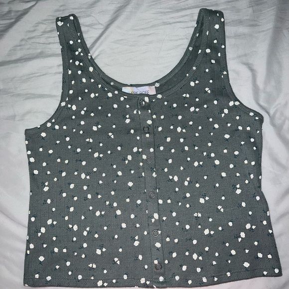 Hippie Rose | Tops | Hippie Rose Green Floral Tank | Poshmark
